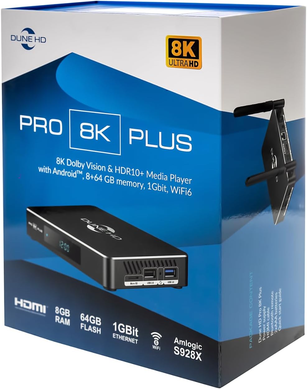 Dune HD Pro 8K Plus, Media Player, Android Box, Dolby Vision, Atmos, H ...